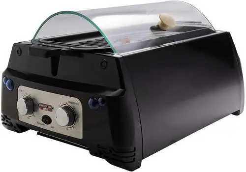 KITCHEN CHEF Indoor Smokeless Rotisserie Grill - Black