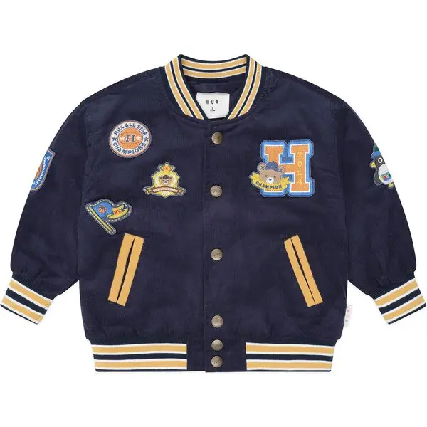 HUXBABY Collegiate Hux Cord Jacket - Navy