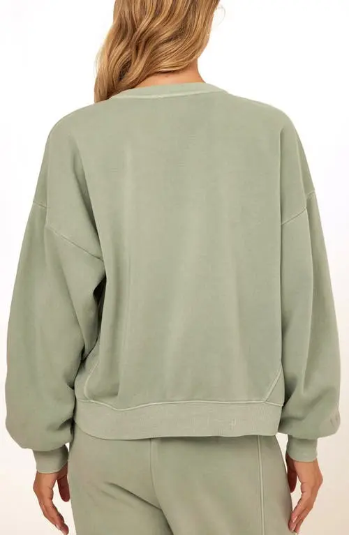 THREADS 4 THOUGHT Mineral Wash Sweatshirt - Wasabi