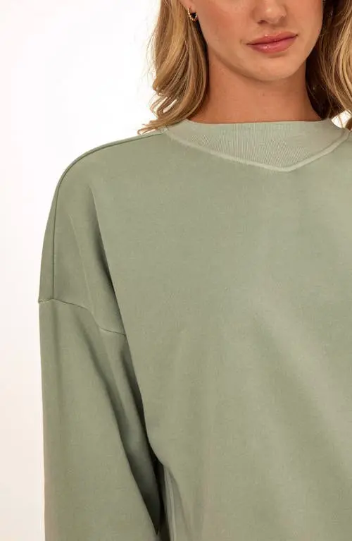 THREADS 4 THOUGHT Mineral Wash Sweatshirt - Wasabi