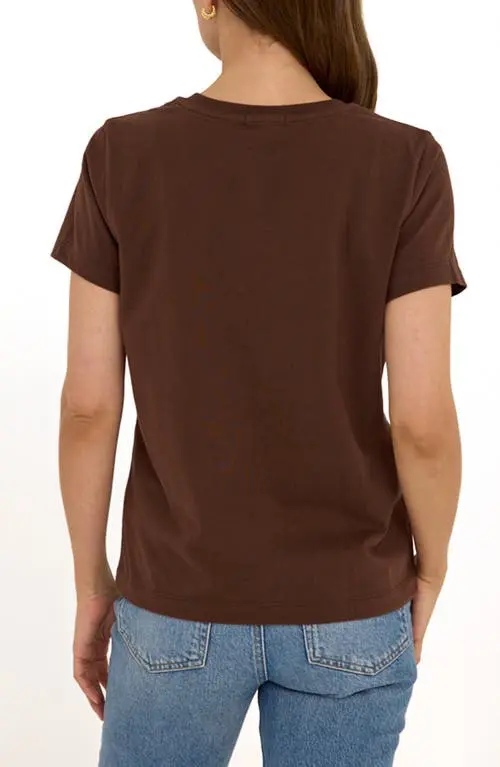THREADS 4 THOUGHT Organic Cotton V-neck T-shirt - Coffee