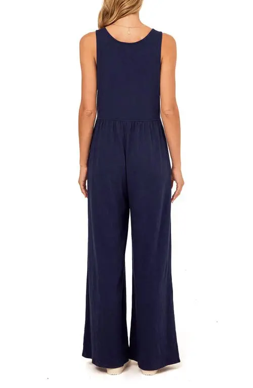 THREADS 4 THOUGHT Eira Smocked Sleeveless Wide Leg Jumpsuit