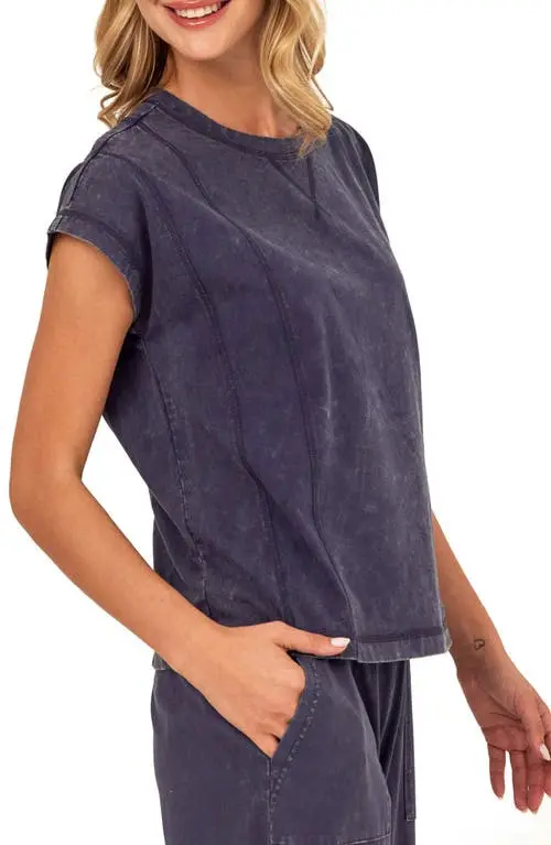 THREADS 4 THOUGHT Laurie Mineral Wash Seamed T-shirt - Stargazer
