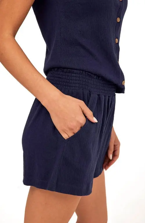 THREADS 4 THOUGHT Gwyneth Smocked Pull-on Shorts - Stargazer