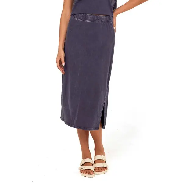 THREADS 4 THOUGHT Adella Mineral Wash Midi Skirt - Stargazer