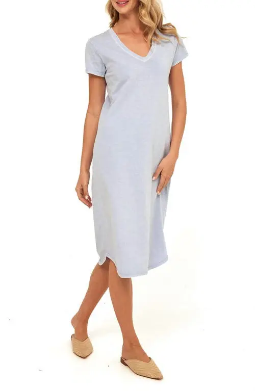 THREADS 4 THOUGHT Ethel Mineral Wash V-neck Cotton Midi Dress