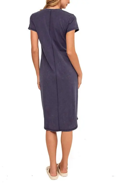 THREADS 4 THOUGHT Ethel Mineral Wash V-neck Cotton Midi Dress