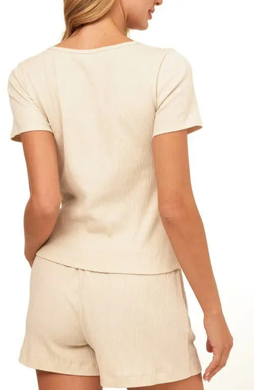 THREADS 4 THOUGHT Jamila Smocked Jersey Top - Aspen