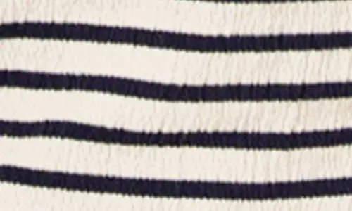 THREADS 4 THOUGHT Stripe Smocked Pull-on Shorts - Ecru/stargazer
