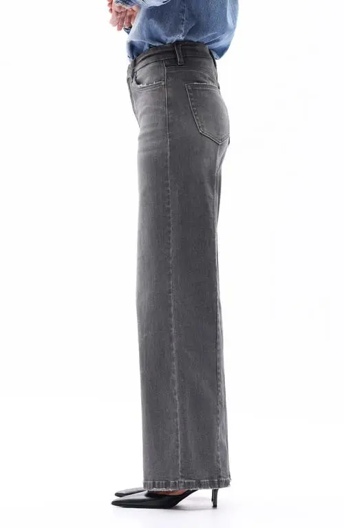 BAYEAS Seamed Wide Leg Jeans