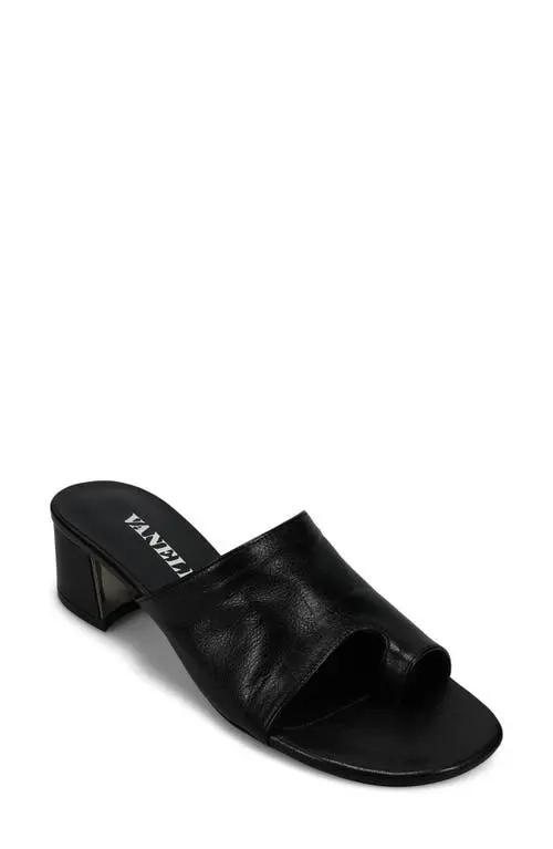 Vaneli Cruz Toe Loop Sandal - Black