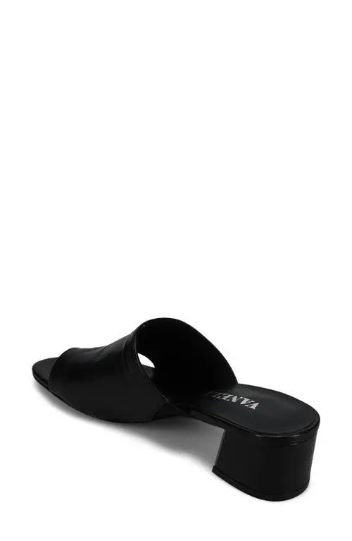 Vaneli Cruz Toe Loop Sandal - Black