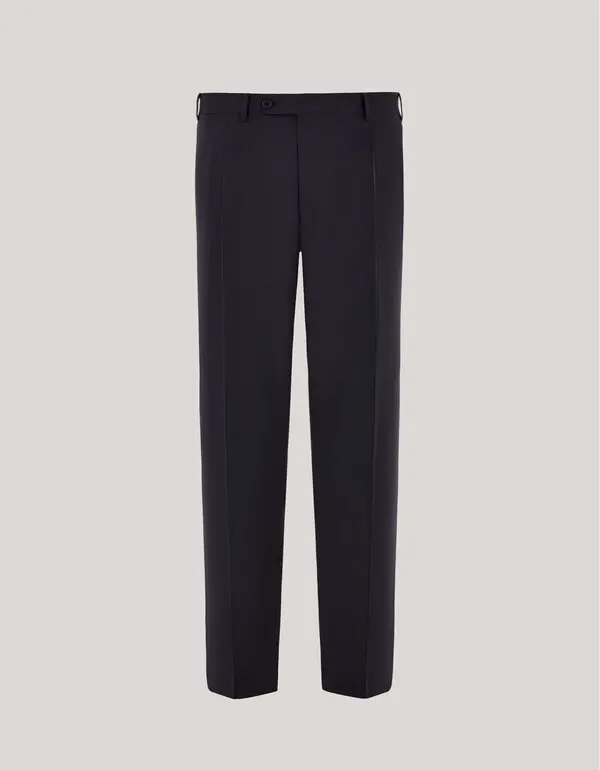 Canali Pure Wool Regular-fit Pleated Trousers