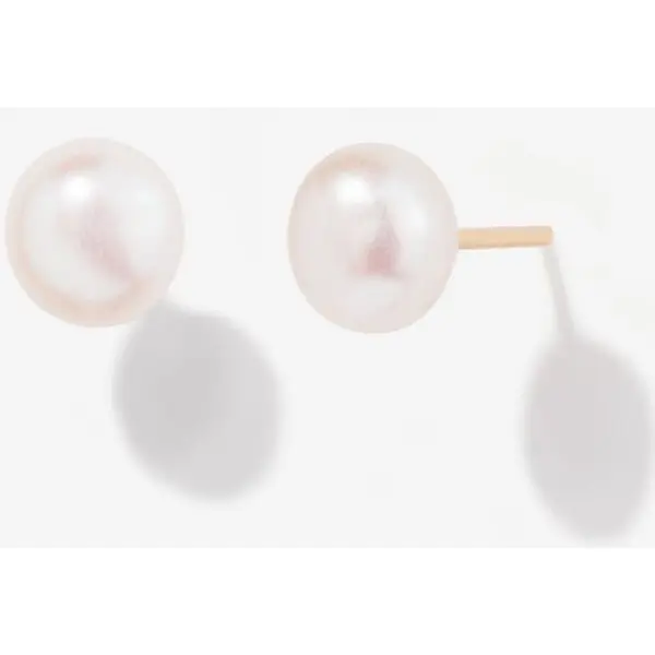 LITTLE SKY STONE Frida Stud Earrings - Pearl