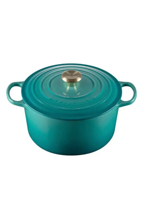 LE CREUSET Signature 6.5-quart Round Enamel Cast Iron French/dutch Oven - Riviera