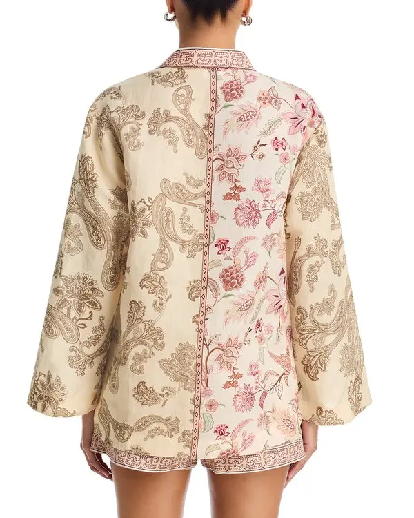 Hemant & Nandita Drop Shoulder Collared Tunic - Multi