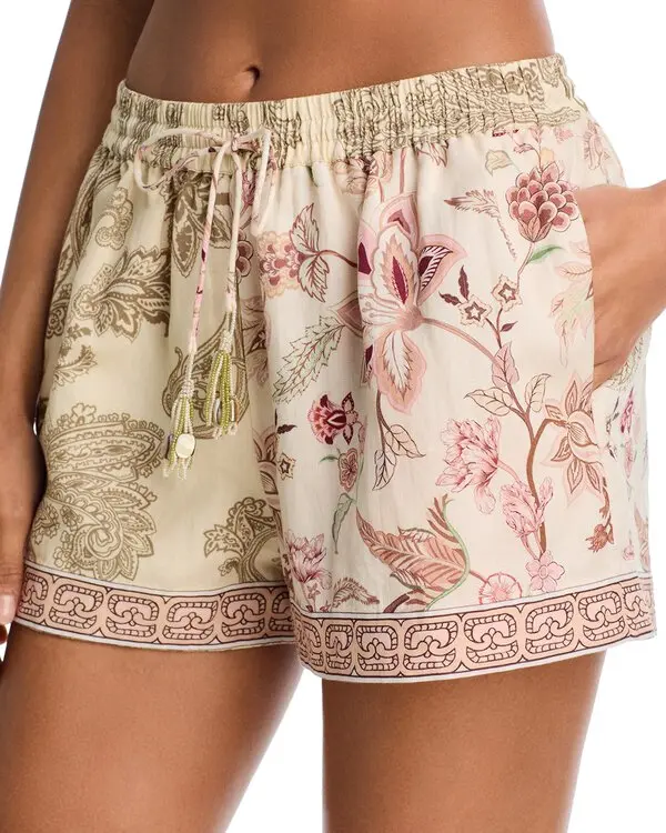 Hemant & Nandita Elasticated Waist Printed Shorts - Multi
