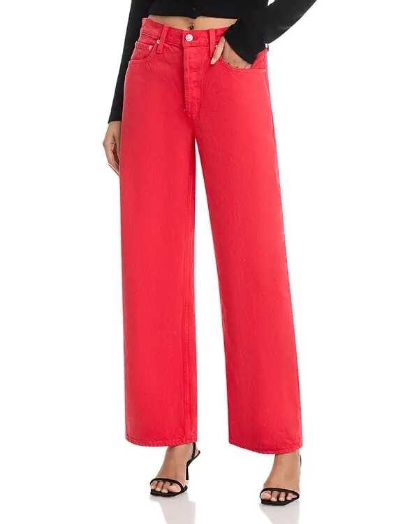 AGOLDE Arc Mid-rise Wide-leg Jeans - Carnival