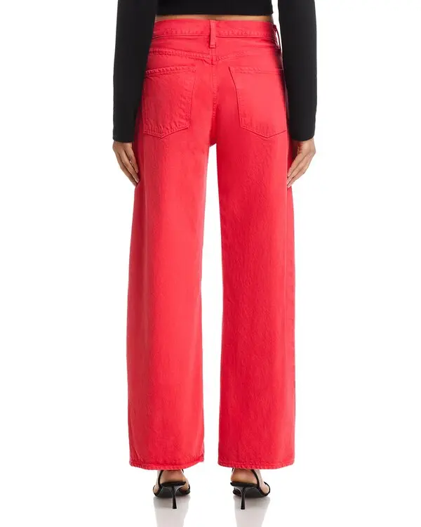 AGOLDE Arc Mid-rise Wide-leg Jeans - Carnival