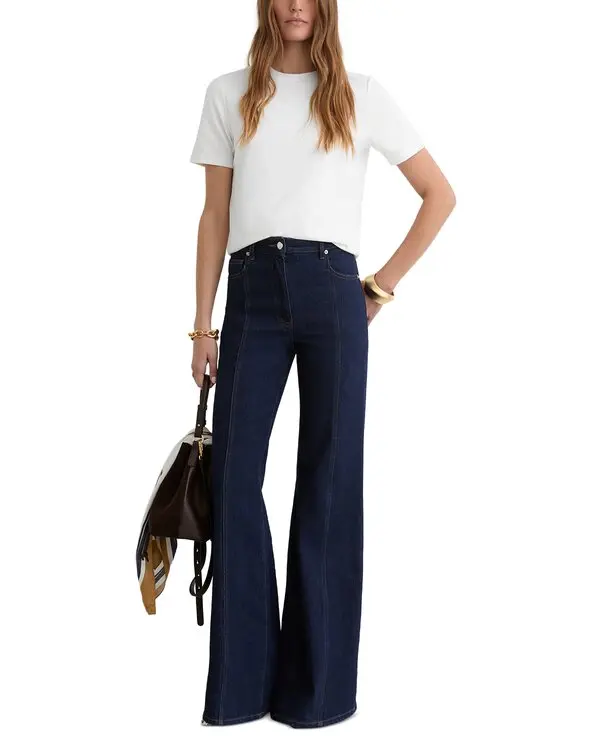 REISS Ribbed Neck T-shirt