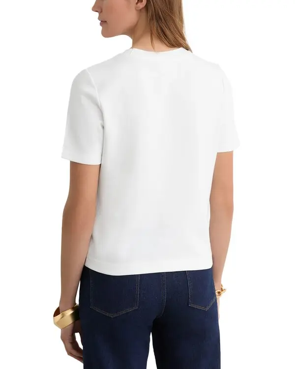 REISS Ribbed Neck T-shirt