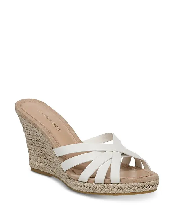 Veronica Beard Phylina Espadrille Wedge Sandals - Coconut