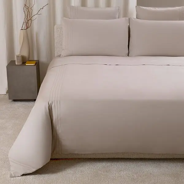 Frette Lush Ajour Duvet Cover, King - Greige