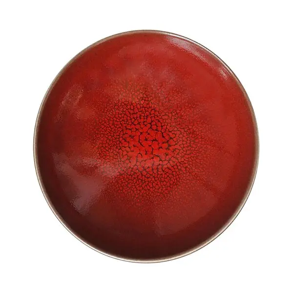 JARS Tourron Salad/dessert Plate - Dark Red