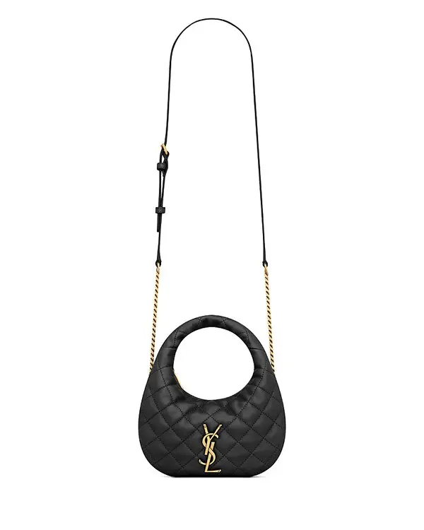 Saint Laurent Quilted Leather Mini Bag - Black