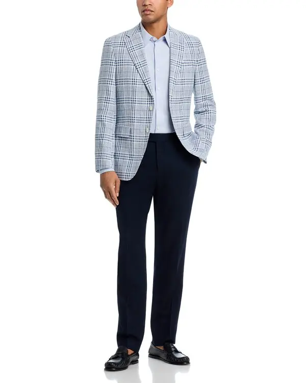 BOSS Regular Fit Plaid Suit Jacket