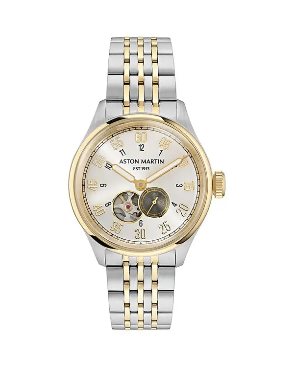 ASTON MARTIN Ts1 Automatic Bracelet Watch 41mm - Two Tone