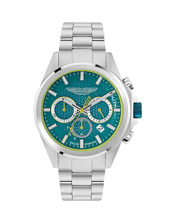 ASTON MARTIN Hlc Solar Chronograph, 44mm - Stainless Steel