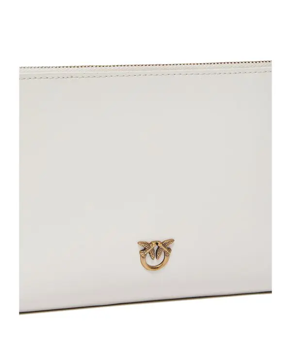 Pinko Flat Horizontal Mini Leather Pouch - Zq