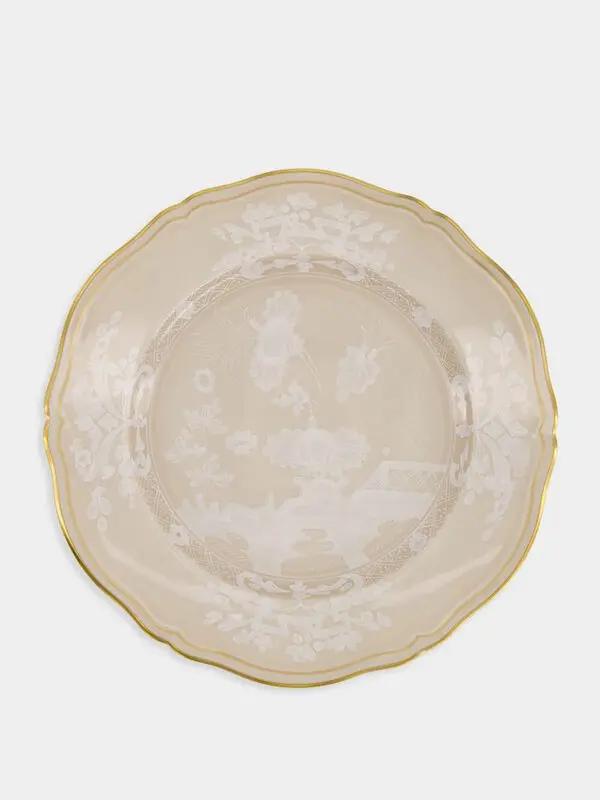 GINORI 1735 Oriente Italiano Meringa Flat Plate - Beige