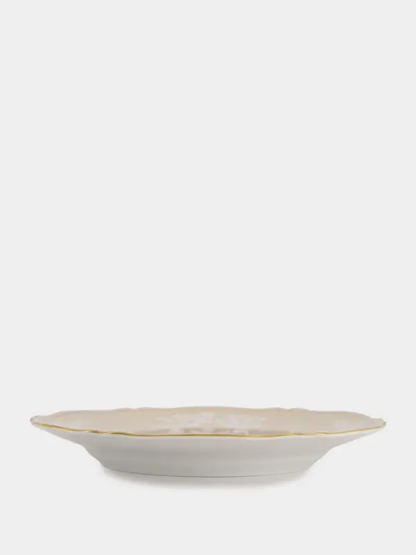 GINORI 1735 Oriente Italiano Meringa Flat Plate - Beige