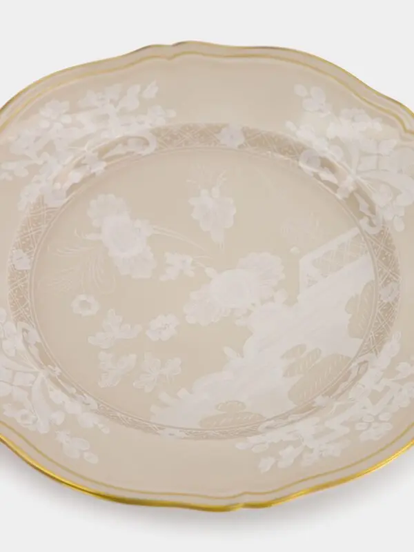 GINORI 1735 Oriente Italiano Meringa Flat Plate - Beige