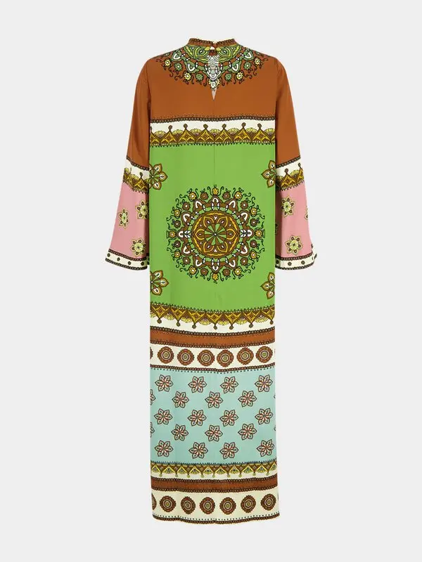 ALEMAIS Contina Silk Midi Dress