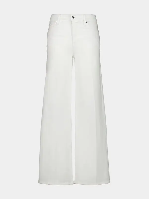 FRAME Le Slim Palazzo Jeans - White
