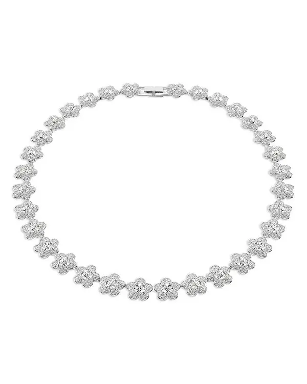 SWAROVSKI Crystal Flower Collar Necklace - White