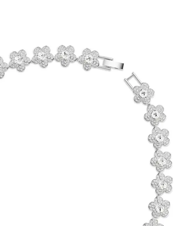 SWAROVSKI Crystal Flower Collar Necklace - White