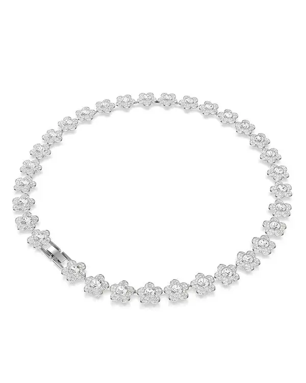 SWAROVSKI Crystal Flower Collar Necklace - White