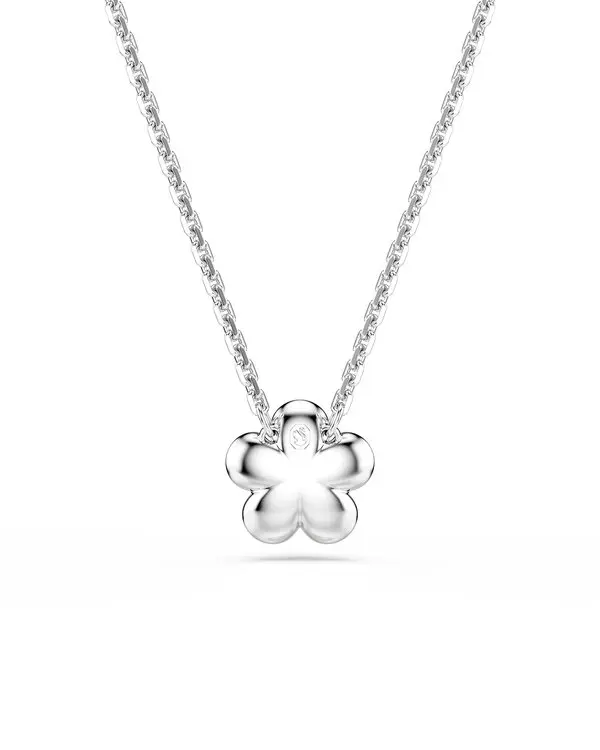 SWAROVSKI Ariana Grande X Crystal & Imitation Pearl Flower Pendant Necklace - White