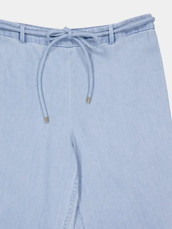 Zimmermann Cropped Cotton Flared Trousers