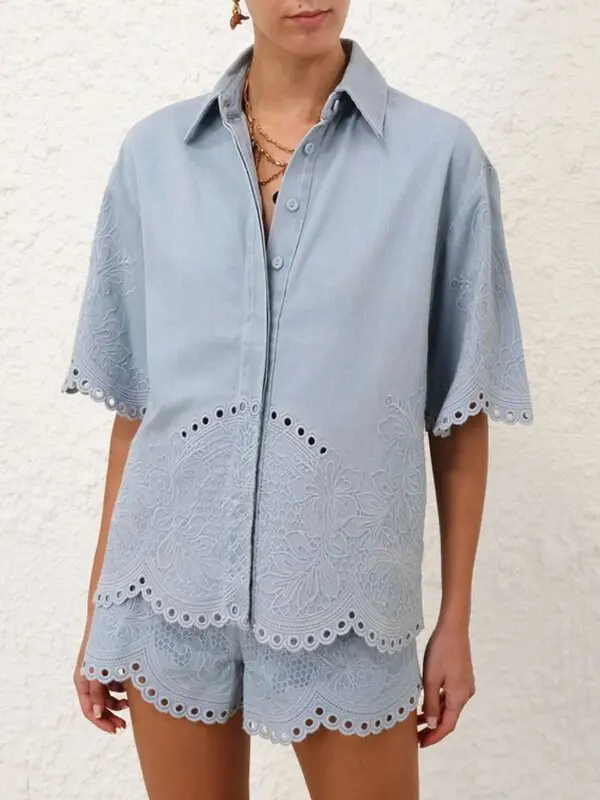 Zimmermann Daylight Denim Shirt - Blue