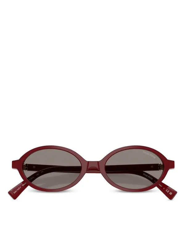 Miu Miu Oval Sunglasses, 50mm