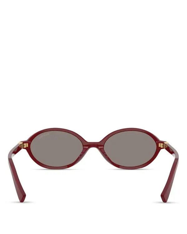 Miu Miu Oval Sunglasses, 50mm