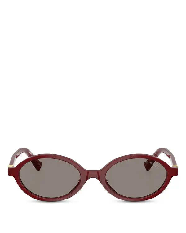 Miu Miu Oval Sunglasses, 50mm