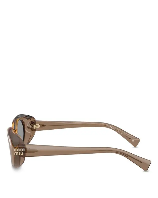 Miu Miu Oval Sunglasses, 52mm - Black