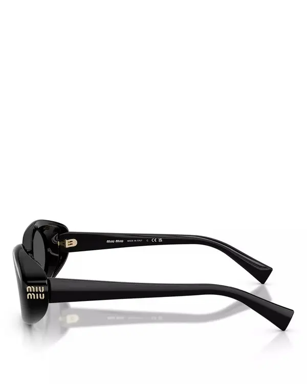 Miu Miu Oval Sunglasses, 52mm - Black