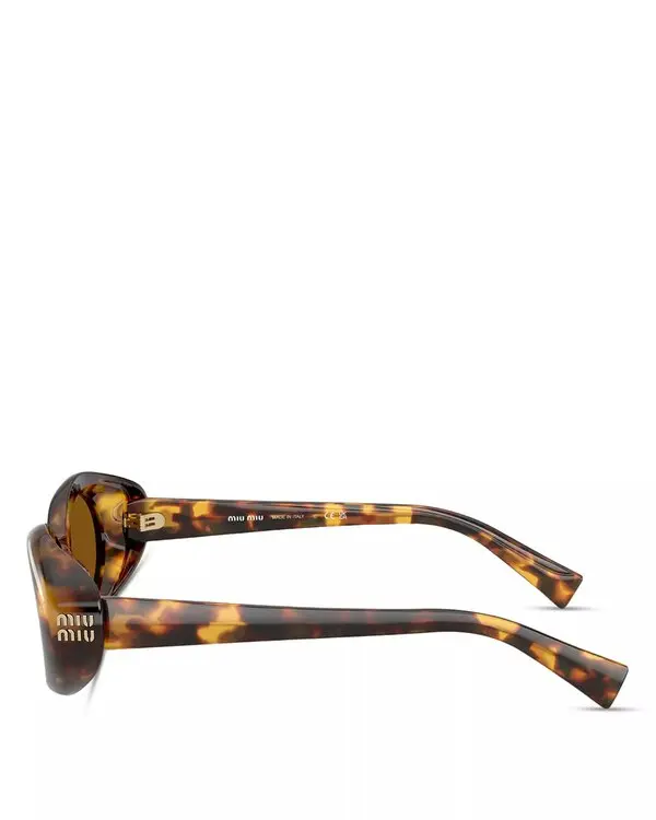 Miu Miu Oval Sunglasses, 52mm - Black